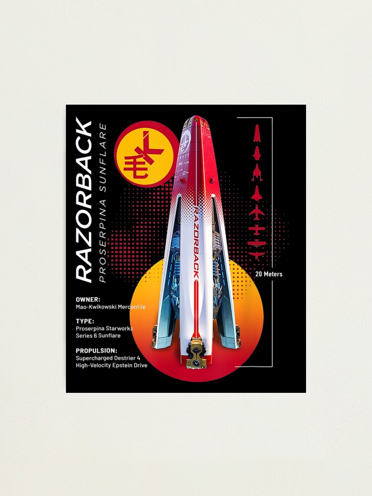 "The Expanse Razorback Ship" Photographic Print for Sale by ...