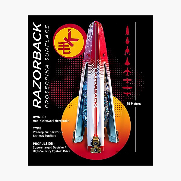 "The Expanse Razorback Ship" Photographic Print for Sale by ...