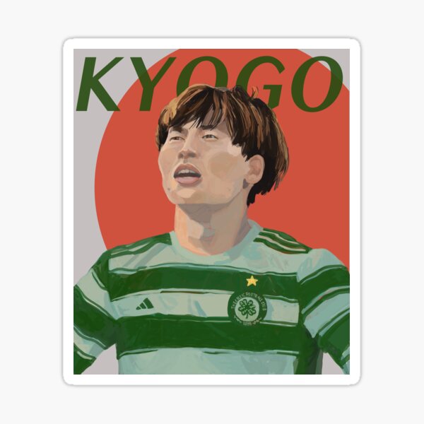 "Kyogo Furuhashi Celtic" Sticker by DigitalDump | Redbubble