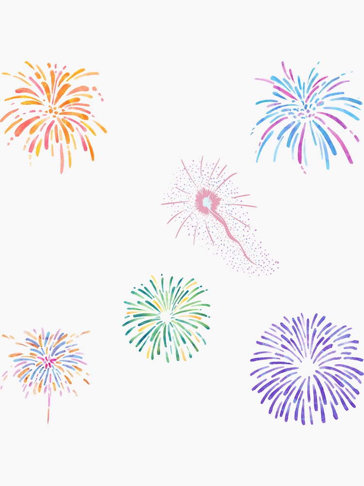 Pegatina «paquete de patrones de fuegos artificiales» de stickers-packs ...