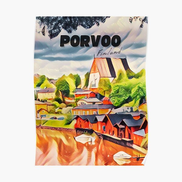 "Porvoo city Uusimaa region of FINLAND | Illustration Drawing Freestyle ...