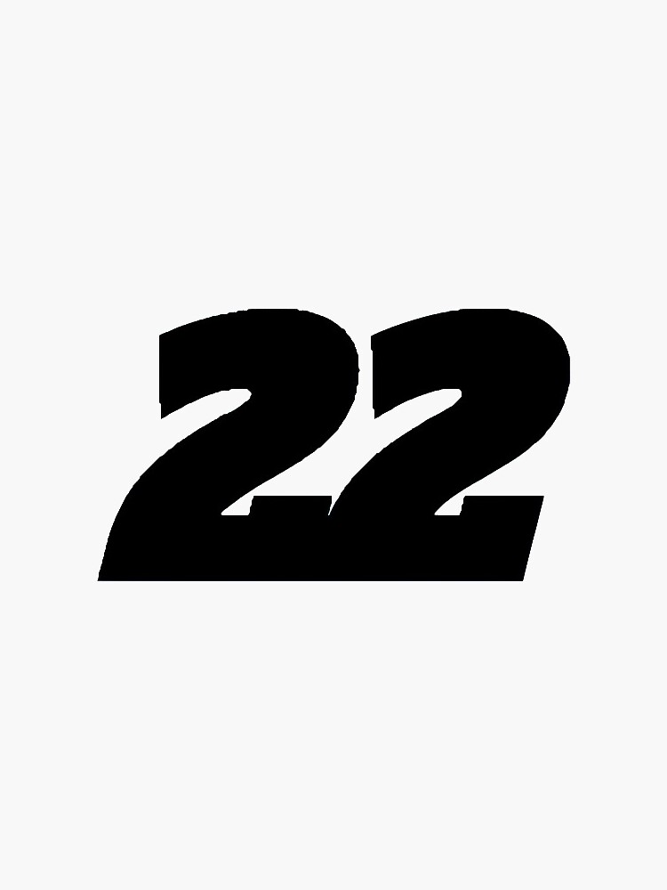 "22 Black Logo" Sticker by 22swipes | Redbubble