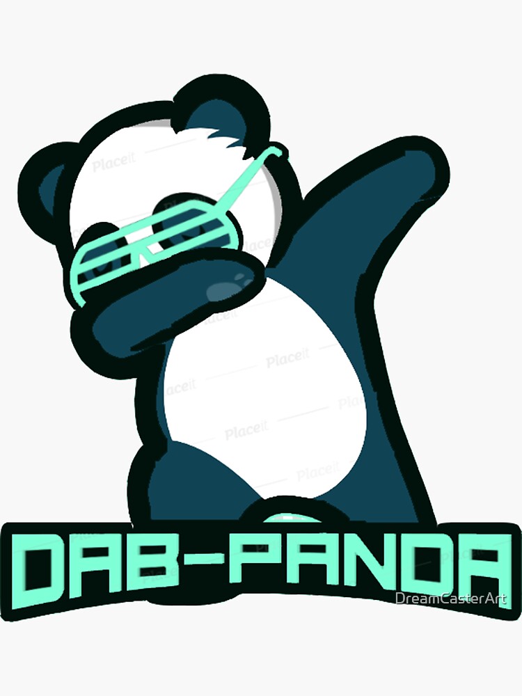 "Panda dab, dabbing" Sticker by HendrixEm | Redbubble