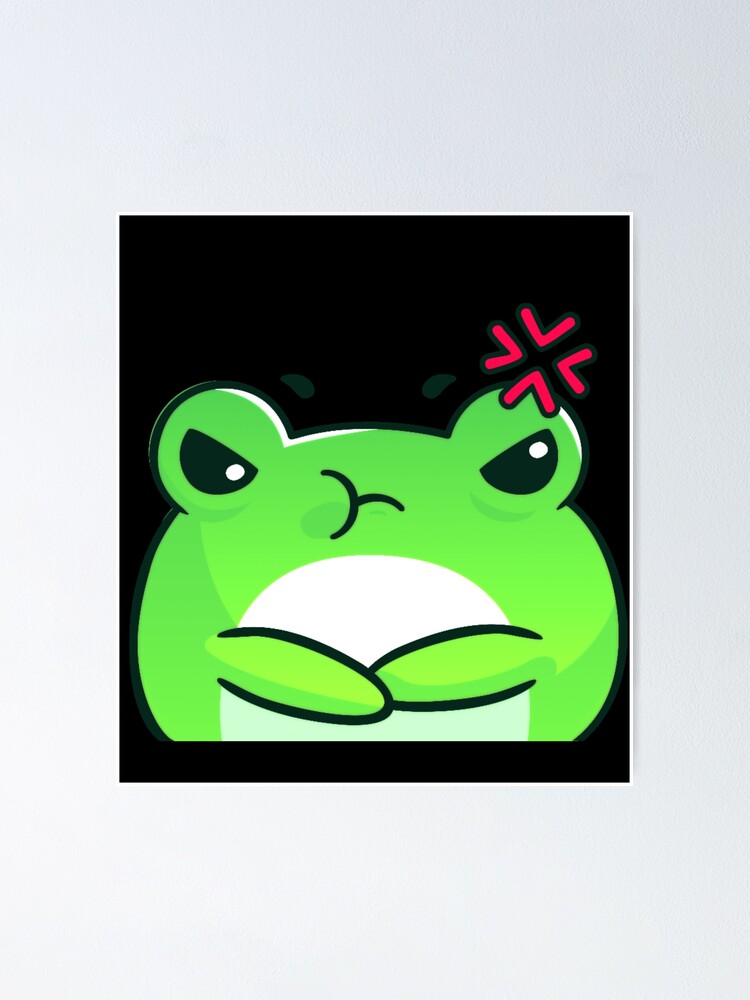 " Mad Adorable Frog Anime, grumpy anime frogs, Cute Froggy" Poster for ...