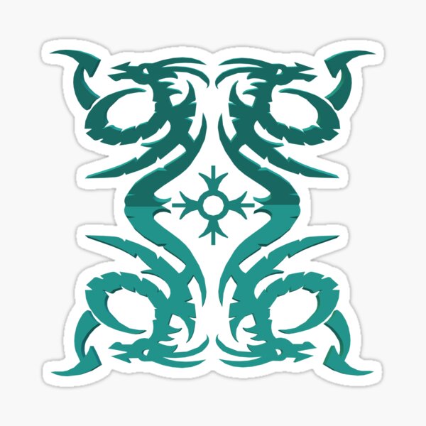 "Intertwined Basilisk" Sticker by ZeroFormula | Redbubble