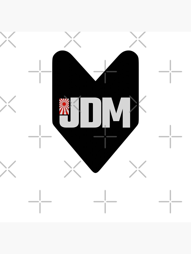 Póster «Car Driver Racer JDM bandera, JDM Iconic Leaf, mercado interno ...