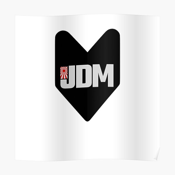 "Car Driver Racer JDM flag, JDM Iconic Leaf, Japanese domestic market ...