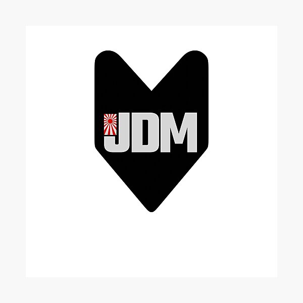 "Car Driver Racer JDM flag, JDM Iconic Leaf, Japanese domestic market ...