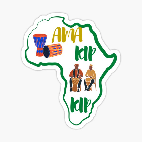 "AMA KIPKIP T-SHIRT MAMA AFRICA " Sticker by Super1T-short | Redbubble