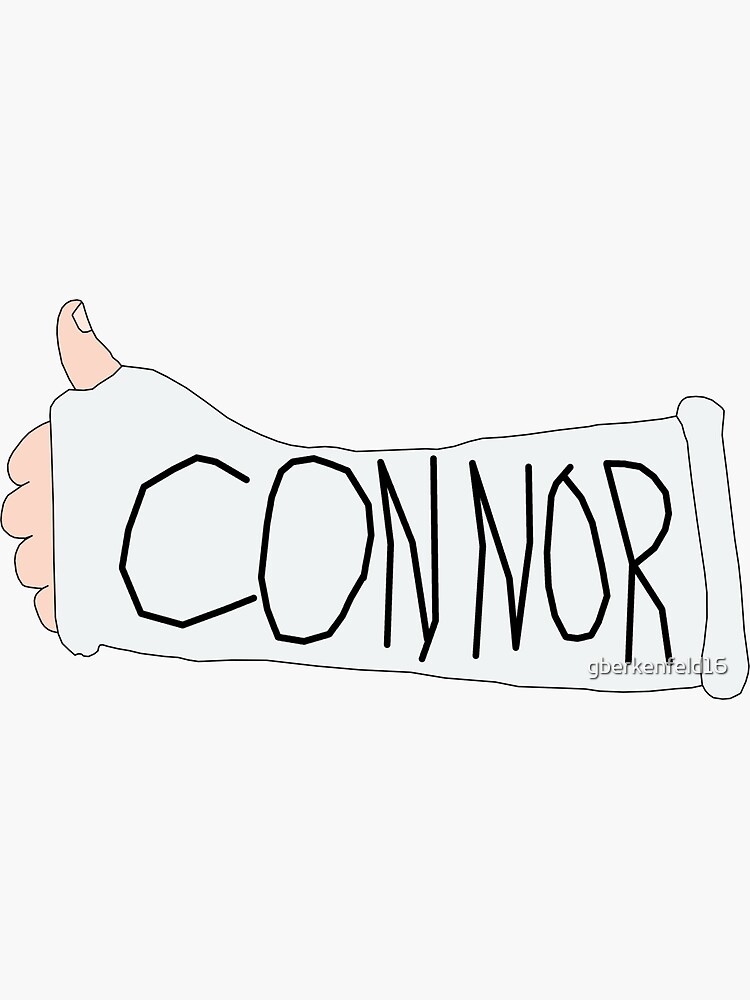 "Connor - Dear Evan Hansen" Sticker for Sale by gberkenfeld16 | Redbubble