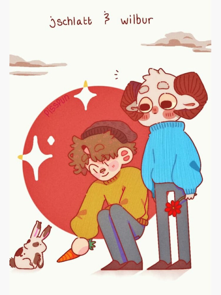 "schlatt and wilbur" Sticker by saulsplaycoins | Redbubble