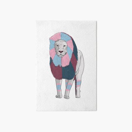 "Transgender lion trans pride " Art Board Print by kylepeterart | Redbubble