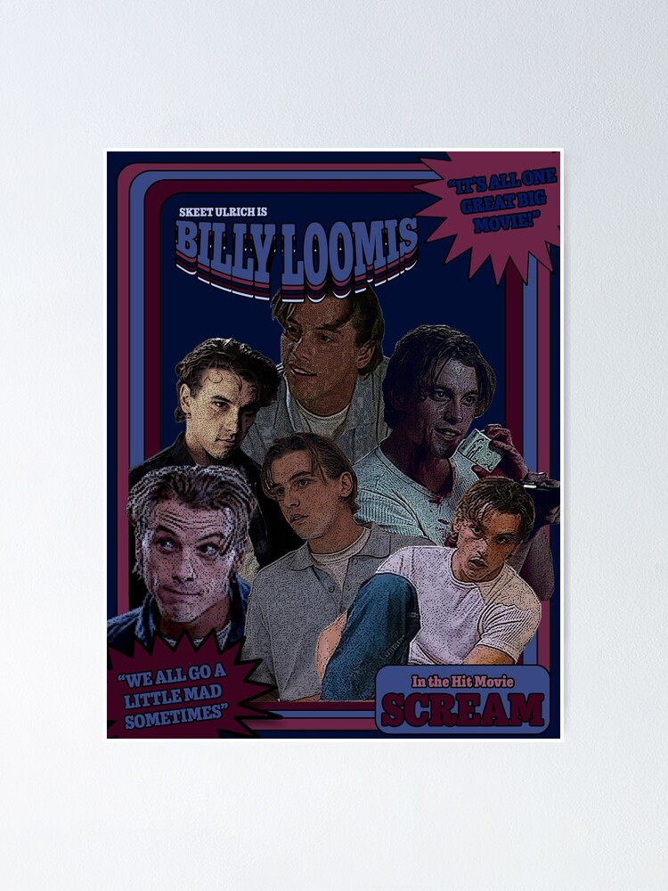 "Billy Loomis" Poster for Sale by sam042100 | Redbubble