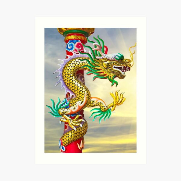 "Colorful Traditional Japanese Dragon Monument Structure Japanese ...