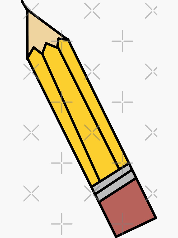 "Pencil " Sticker for Sale by SaradaBoru | Redbubble