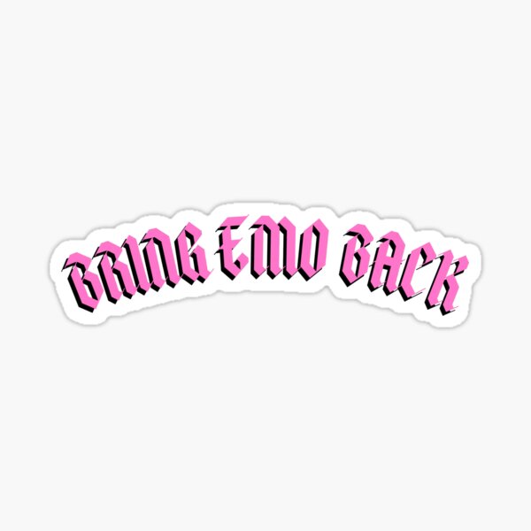 "Bring Emo Back" Sticker by xoCatty | Redbubble