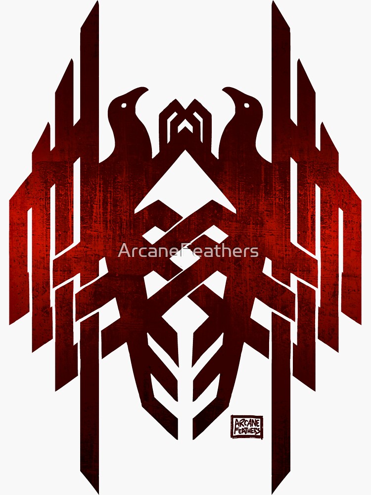 "Dragon Age: Hawke Family Crest" Sticker for Sale by ArcaneFeathers ...