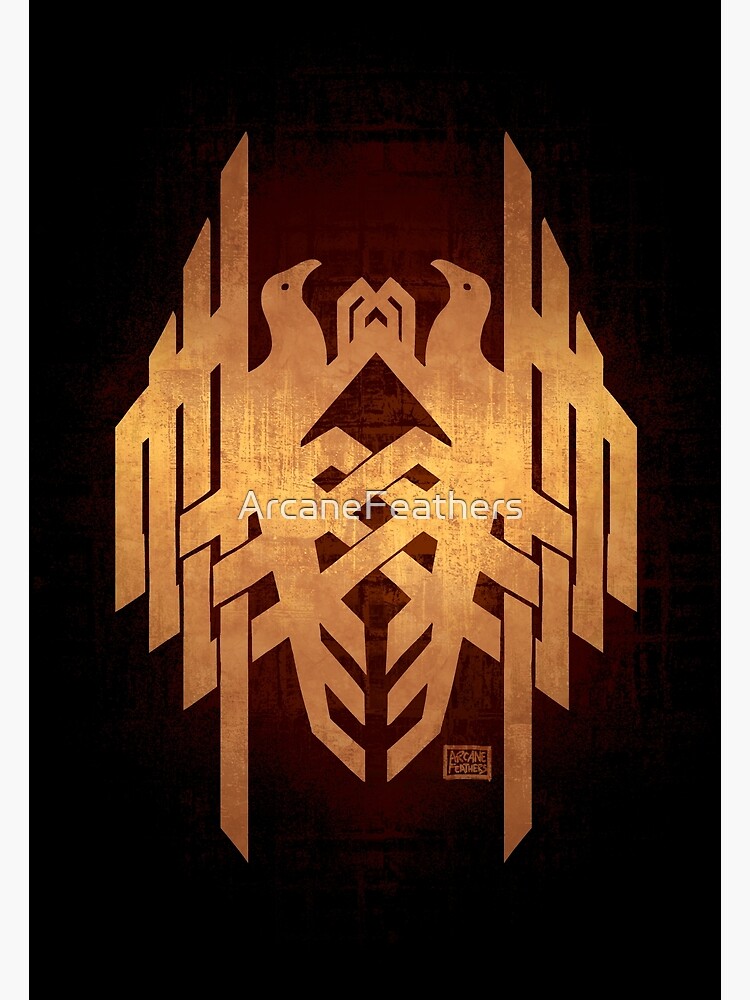 "Dragon Age: Golden Hawke Family Crest" Poster by ArcaneFeathers ...