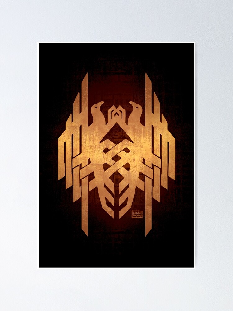 "Dragon Age: Golden Hawke Family Crest" Poster by ArcaneFeathers ...