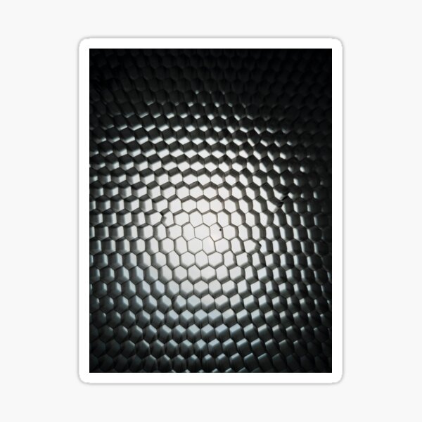"Black and White Carbon" Sticker by LooneyStudio | Redbubble