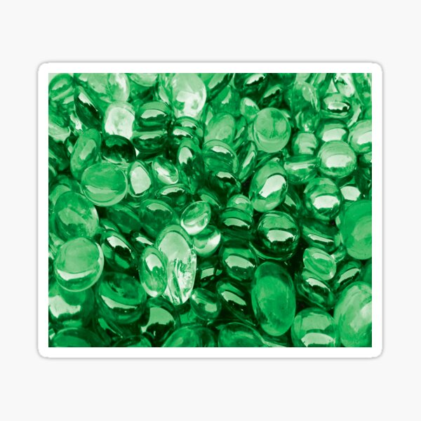 "Green Sea Glass Fluid Design " Sticker by GnuArt | Redbubble