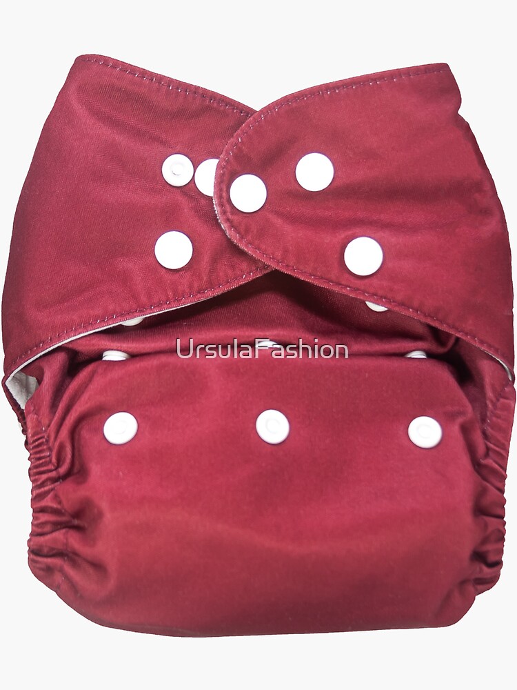 "Red Diaper Photo" Sticker for Sale by UrsulaFashion | Redbubble