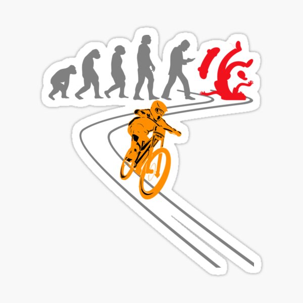 "MTB Bike Mountain Bike BMX Bicycle Evolution cycling MTB" Sticker by ...
