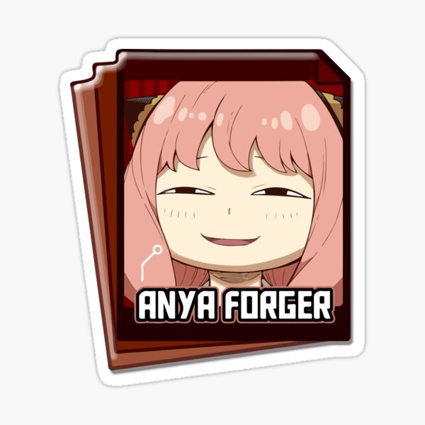 "Anya forger SPY x FAMILY Anya Heh" Sticker by TrashCanFanDom | Redbubble