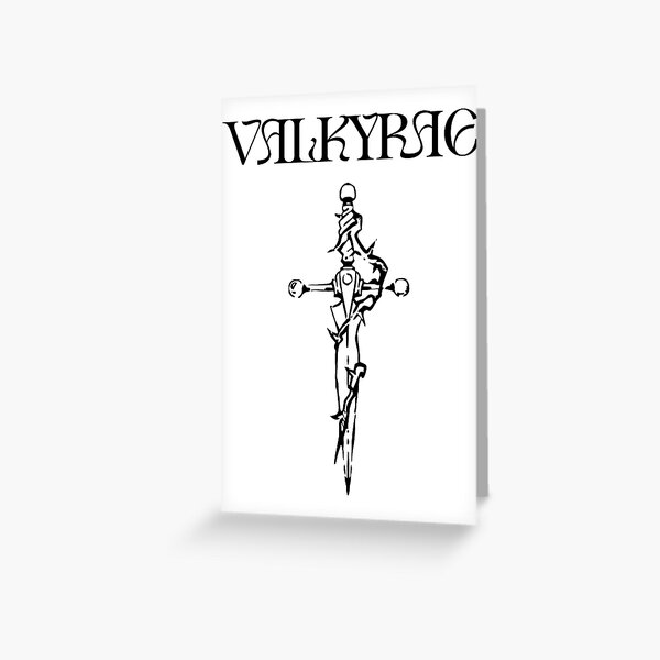 "Valkyrae Merch Valkyrae Sword" Greeting Card by SulaRiam | Redbubble