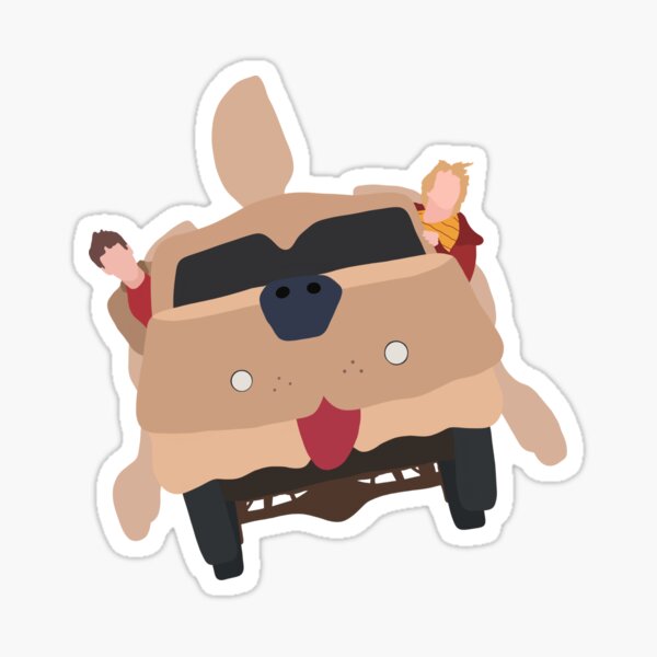"Dumb and Dumber Mutt Cuts" Sticker by laurelizabethd | Redbubble