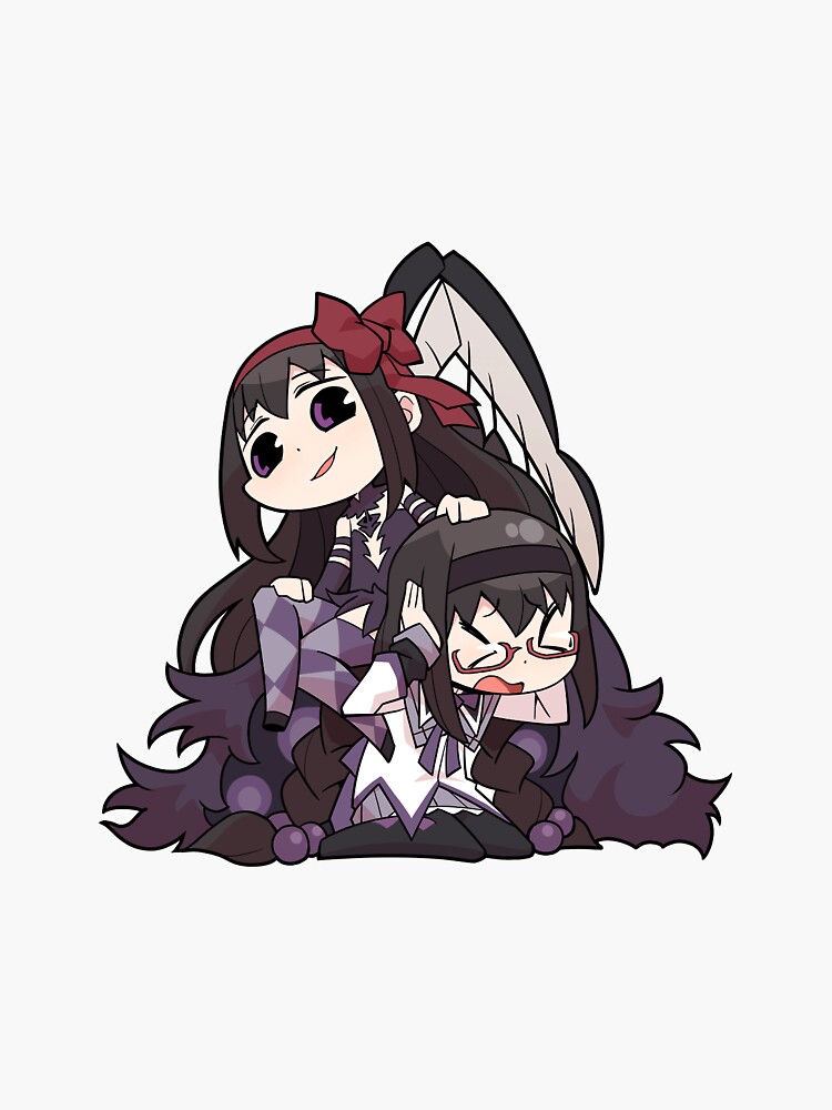 "Akuma Homura-chan + Homura Magia Seal Sticker" Sticker for Sale by ...