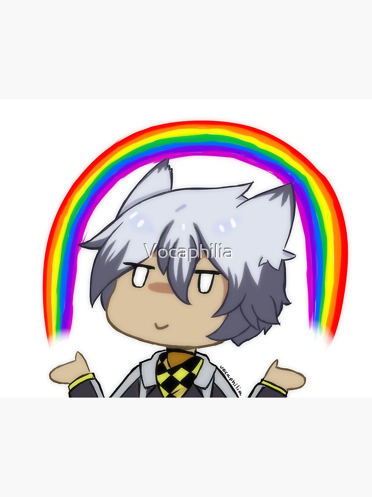 "Dex Vocaloid With Rainbow" Sticker by Vocaphilia | Redbubble
