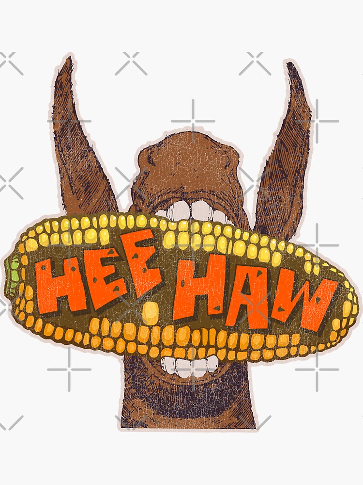 "Hee Haw" Sticker for Sale by ourkid | Redbubble