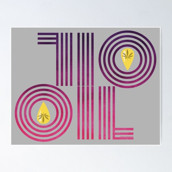 "710 Oil Dabs (purple and pink)" Poster for Sale by YomeHayin | Redbubble