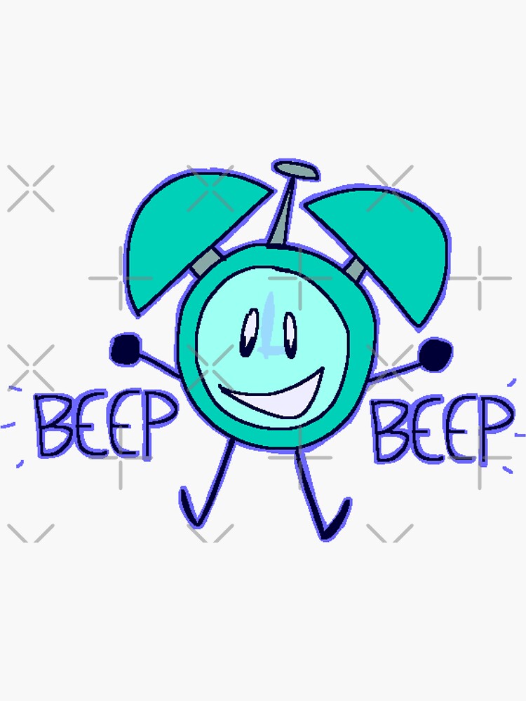 "Beep Beep Timey Alarm Clock!" Sticker for Sale by RhinoTheLucky ...