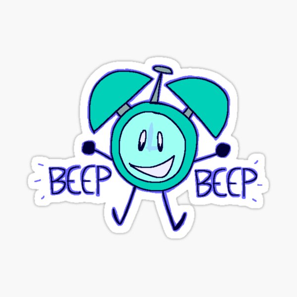 "Beep Beep Timey Alarm Clock!" Sticker for Sale by RhinoTheLucky ...