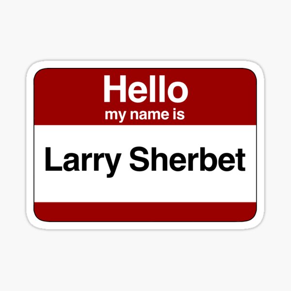 "Brooklyn Nine Nine, Larry Sherbert (Jake Peralta) " Sticker for Sale by RedYuzuru | Redbubble