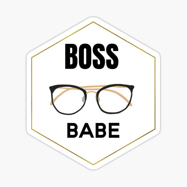 "BOSS BABE" Sticker by SammieCoral | Redbubble