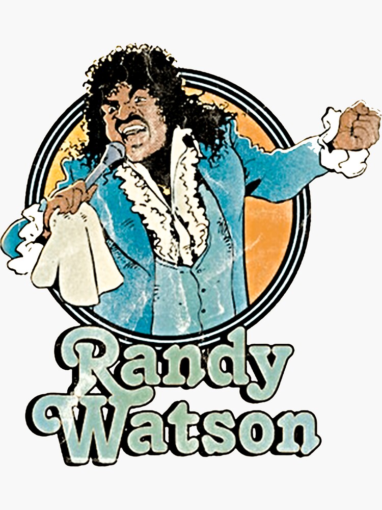 "Randy Watson of Sexual Chocolate" Sticker by shopGucFicOxx | Redbubble