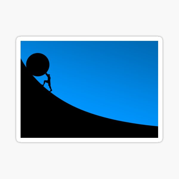 Sticker: Sisyphus | Redbubble