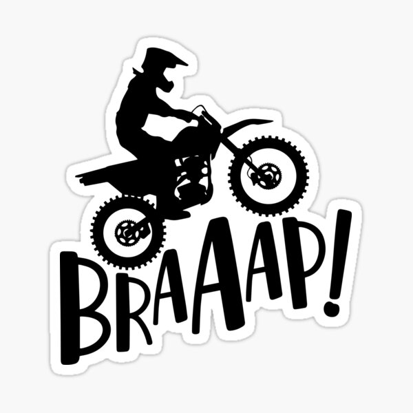 "Braaap" Sticker by WanderingSavage | Redbubble