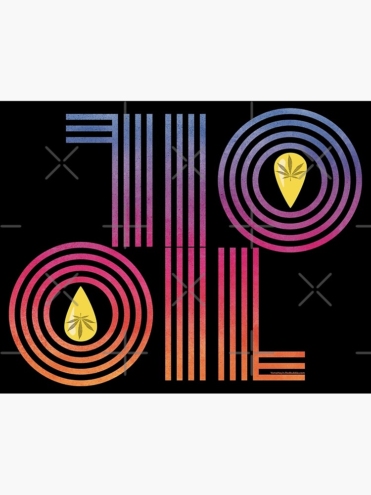 "710 Oil Dabs (purple pink orange)" Poster for Sale by YomeHayin ...