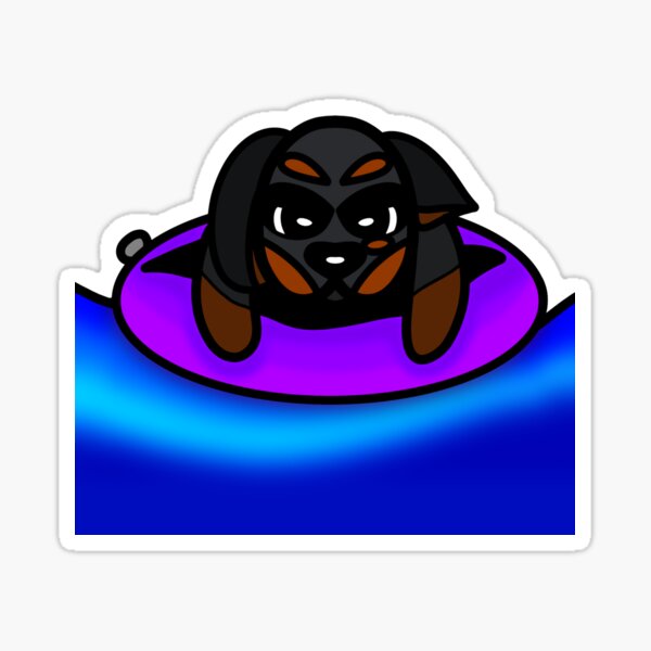 "Floaty Time" Sticker for Sale by CutestWieners | Redbubble