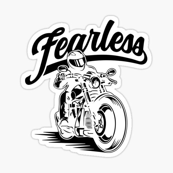 "Fearless" Sticker for Sale by WanderingSavage | Redbubble