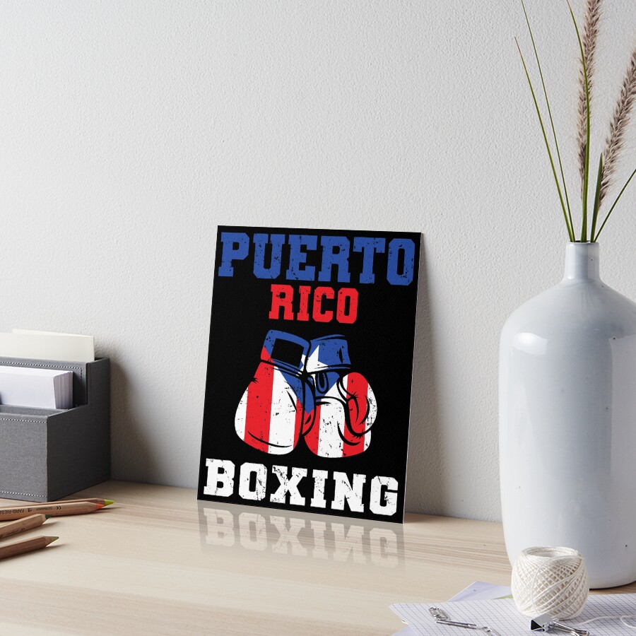 "Puerto Rican Boxing Gloves Puerto Rico Pride Boxing" Art Board Print ...