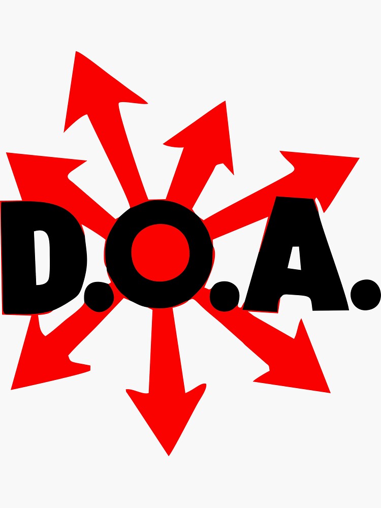 "DOA Band" Sticker by LedoidBlack | Redbubble
