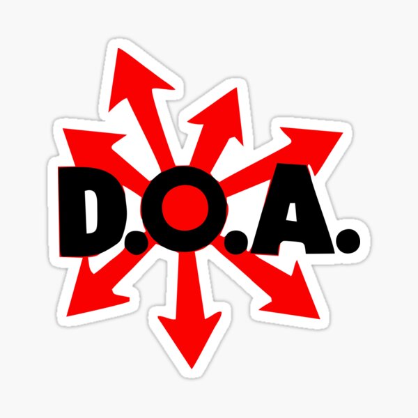 "DOA Band" Sticker by LedoidBlack | Redbubble