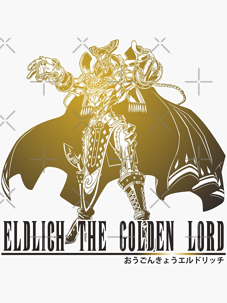 "Eldlich The Golden Lord in Final Fantasy Style" Sticker for Sale by ...