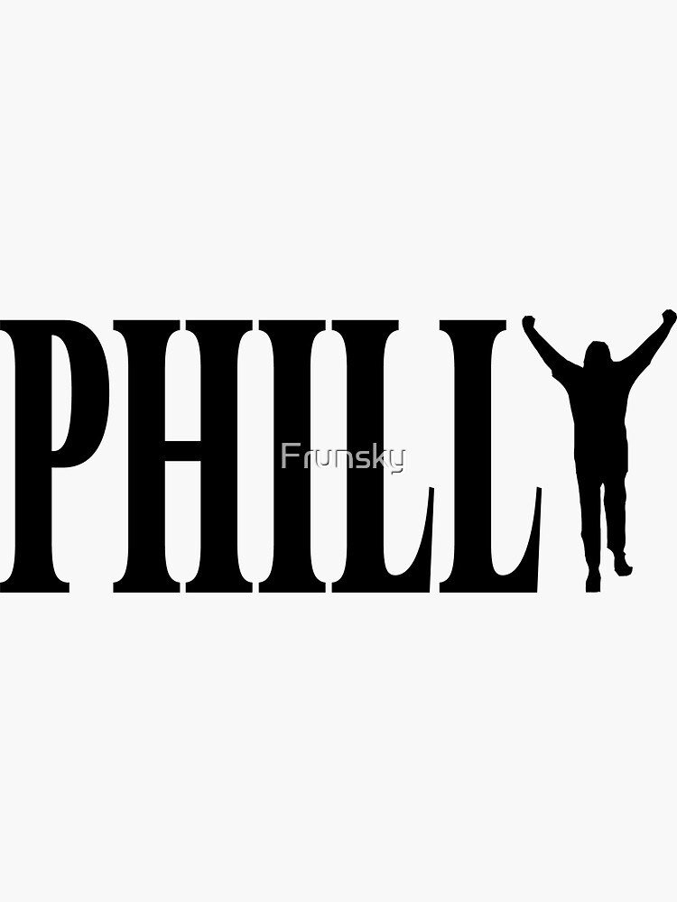 "Philly Logo" Sticker by Frunsky | Redbubble