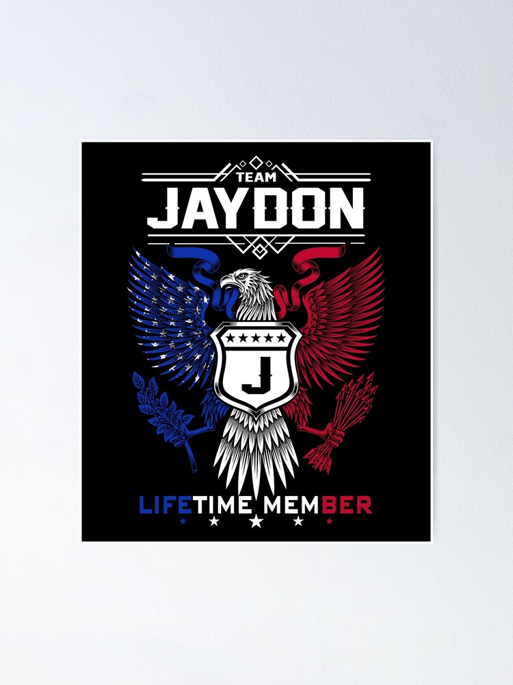 Póster «Camiseta con el nombre de Jaydon - Camiseta con artículo de ...